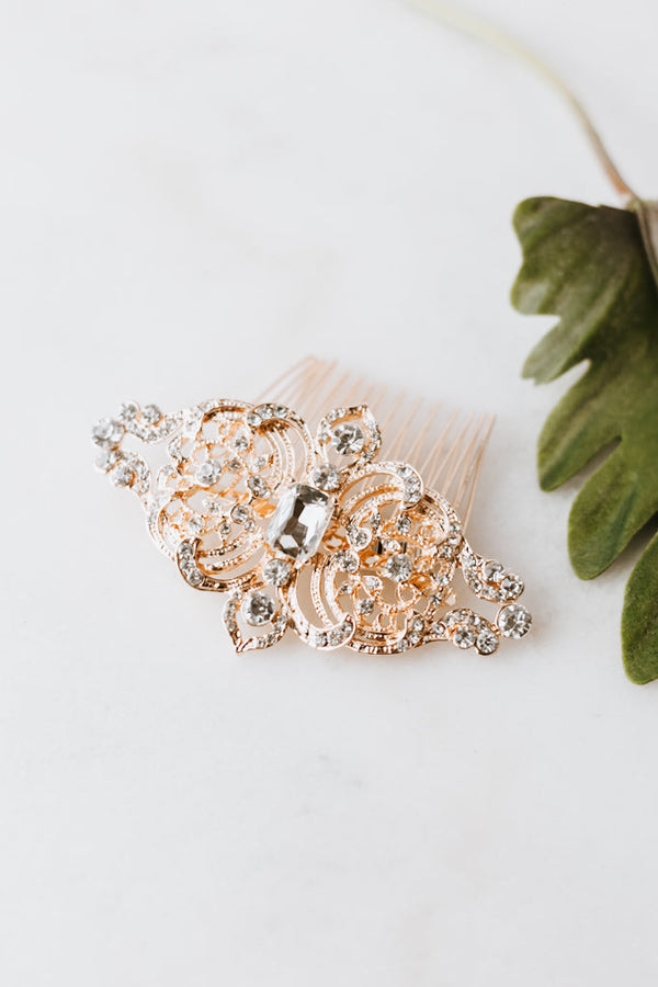 Royal Jewel Design Hair Comb - Glitz & Ears Boutique