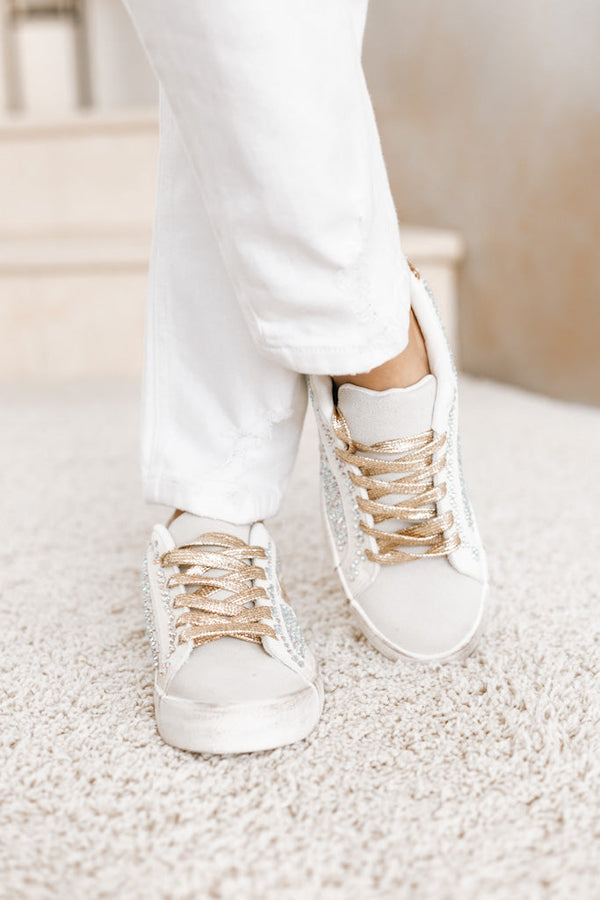 Big Star With Glitter Heel Tab Suede Shoes - Glitz & Ears Boutique