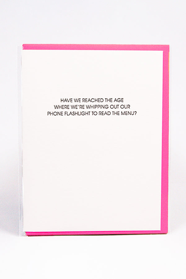 Read The Menu Greeting Card - Glitz & Ears Boutique